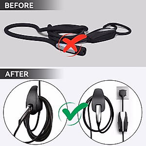 Charging Cable Organizer for Tesla,Wall Mount Connector Holder, Charger Cable Holder Adapter with Chassis Bracket,Compatible with Model 3/S/Y/X,Black