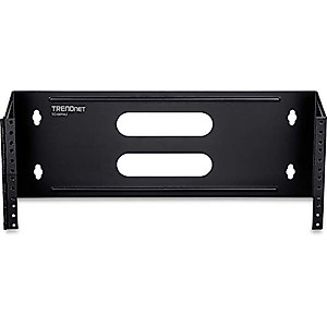 TRENDnet 4U 19-inch Hinged Wall Mount Bracket for Patch Panels and PDU Power Strips, TC-WP4U, Supports EIA-310, Steel Construction,Use with TRENDnet TC-P24C6 & TC-P16C6 Patch Panels(Sold Separately)