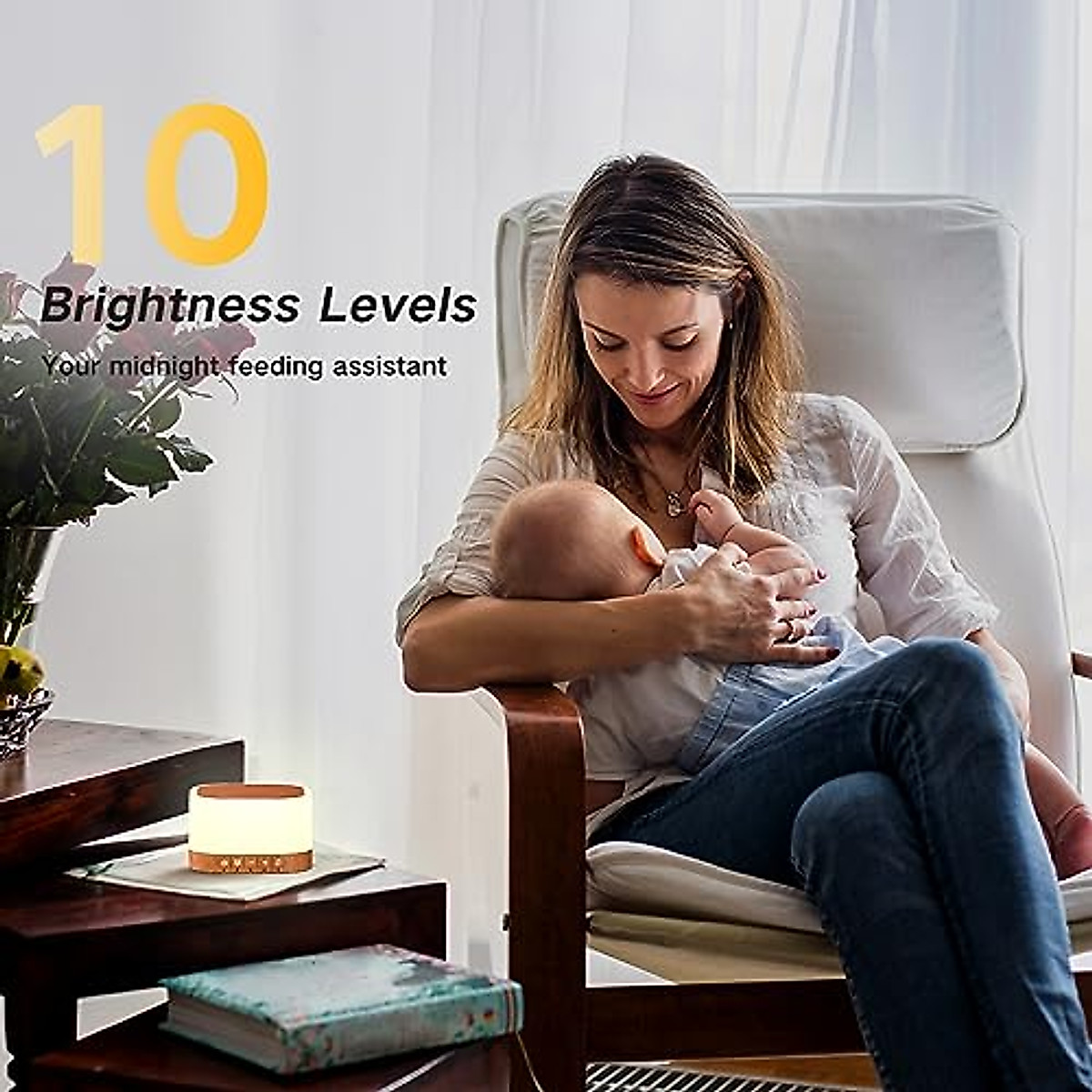 SleeZOO Sound Machine White Noise Machine with 25 Soothing Sounds 12 Colors Light with 10 Adjustable Levels 32 Adjustable Volumes 5 Timers Sleep Therapy for Adults Kids Baby Portable for Office Travel