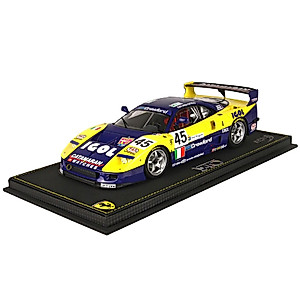 F40 LM #45 Jean-Marc Gounon - Eric Bernard - Paul Belmondo Ennea SRL Igol 24 Hours of Le Mans (1996) with Display CASE Limited Edition to 200 Pieces Worldwide 1/18 Model Car by BBR P18139G