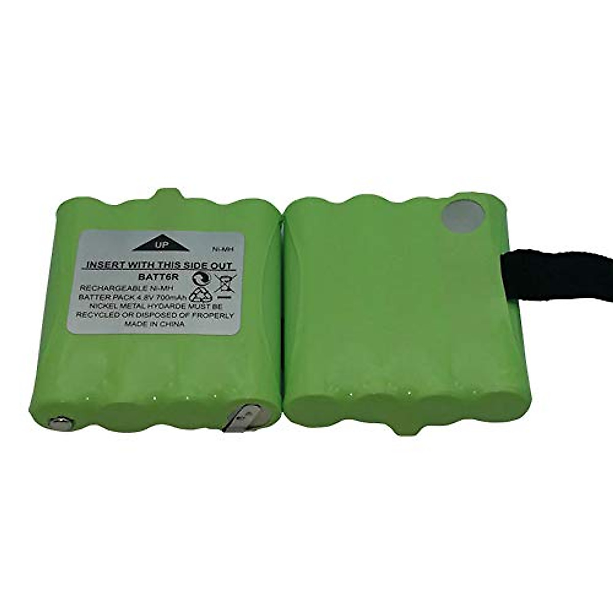 2 Pack BATT6R Battery AVP8 Rechargeable Batteries 4.8V 700mAh for Midland Two Way Radio Walkie Talkie LXT560VP3 LXT500VP3 LXT535VP3 LXT560