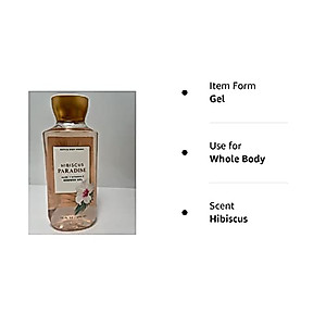 Bath and Body Works Hibiscus Paradise Shower Gel Wash 10 ounce Full Size,Pink