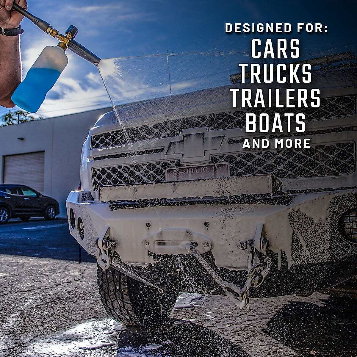 Slick Products Wash & Wax Super Concentrated Car Wash Foam Shampoo For Car, Truck, RV, Motorhome, Toy Hauler, and Boat (64 oz.)