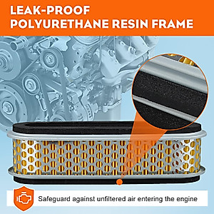 Hipa Air Filter for Honda HR214 HR215 HRA214 HR 215 HR194 HR195 HRA215 GXV120 HR21 HRC215 GV150 GV200 HRA21 17210-ZE6-505 Lawn Mower