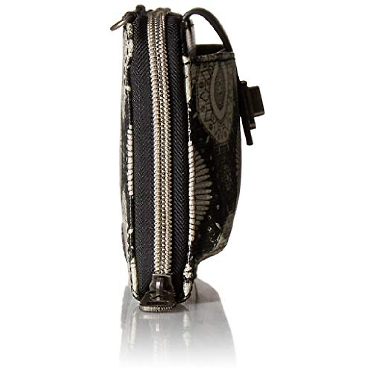 Sakroots Large Coated Canvas Smartphone Crossbody Bag, Black/White Wanderlust