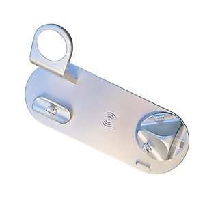 ZENDEU Wireless Charger - 6 in 1 Charger Station - Wireless Charging Station - Phone Charging Station - Wireless Charging Station for Apple Products - Phone and Watch Charging Station (Silver)