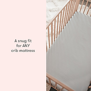 Newton Baby Organic Fitted Crib Sheets (2-Pack) - 100% Breathable and Ultra-Soft, 100% Organic Muslin Cotton, Fits All Standard Cribs, White…