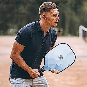 Graphite Pickleball Paddles Set of 4, 2023 USAPA Approved, Carbon Fiber Surface (CHS), Polypropylene Lightweight Honeycomb Core, 3 Indoor 3 Outdoor Pickleball, 4 Replacement Soft Grip + Bag