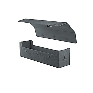 Gamegenic Dungeon S 550+ Convertible Deck and Game Accessories Box Double-Sleeved Card Storage Card Game Protector Nexofyber Surface Holds up to 550 Cards Midnight Gray Color Made, G20090