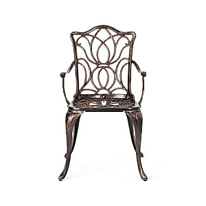 Christopher Knight Home 318132 Tucson Dining Chair, Black Copper
