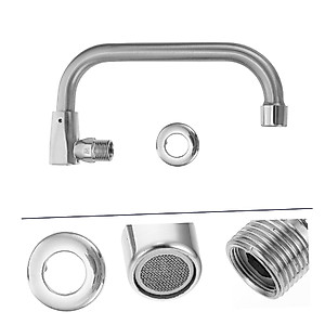 Generic Rocking Faucet Sink Faucet Kitchen Semi-Automatic Faucet Wall Mount Bathtub Faucet Single Hole Faucet Kitchen Metal Kitchen Water Faucet Bathtub Faucets Spigot Alloy to Rotate