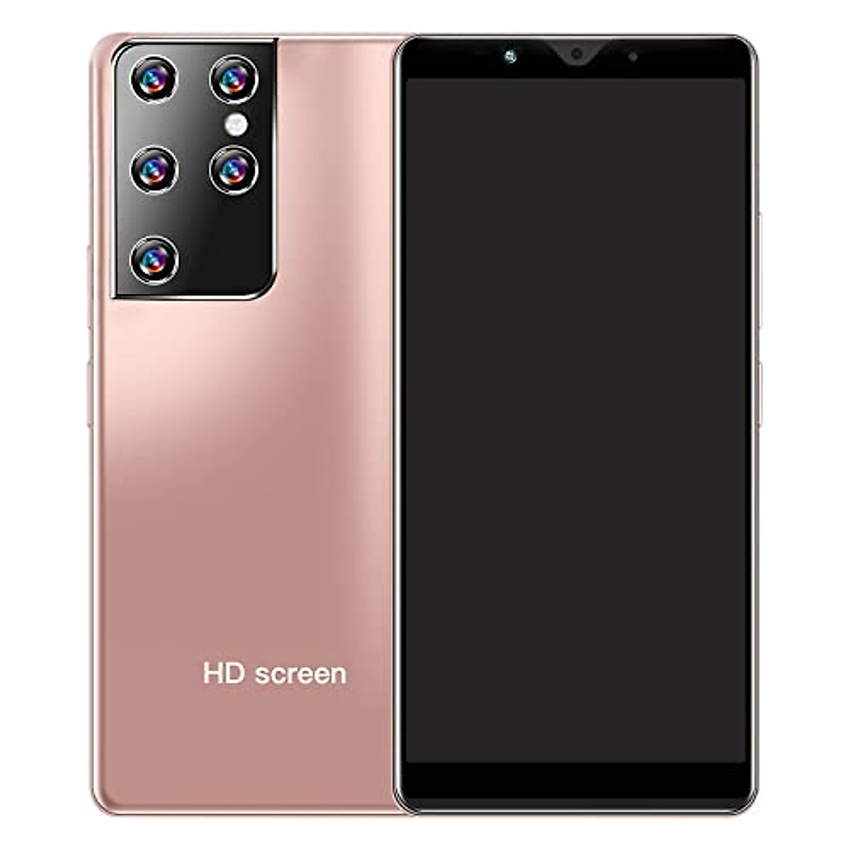 Unlocked Mobile Phones, 6.1 Inch Ultrathin Android Smart Phone HD Full Screen Phone, Dual SIM Deca-core Unlocked Smartphones 1+8G RAM, 2MP+5MP Mobile Cell Phone, Gift for Friends (Rose Gold)