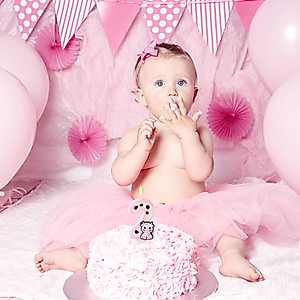 Cow Candle, Milk Cow Print Number Candle Glitter Cake Topper Birthday Cake Candles Farm Animal Theme for Girls Boys Birthday Decorations Baby Shower Party Favor Supplies (Number 2)