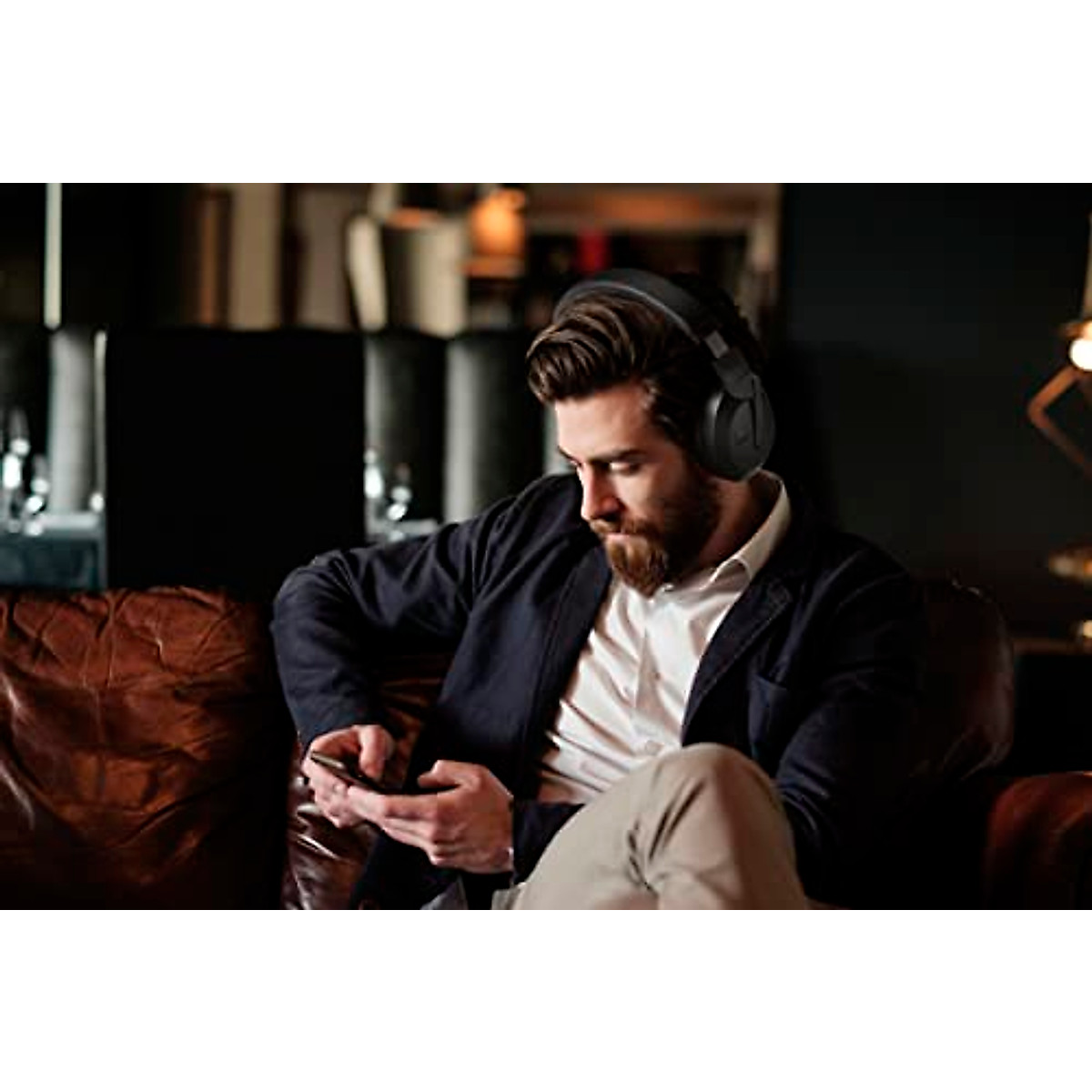 YAMAHA YH-E700B Wireless, Over-Ear, Noise-Cancelling Headphones, with Active Noise Cancellation (ANC) and 32 Hours of Battery Life (Black)