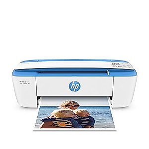 HP DeskJet 3755 All-in-One Wireless Printer - Instant Ink Ready, Mobile Printing, Best Printer for Home and Office, Scanner, Copy, Fax, Inkjet with Built-in Wifi, J9V90A - Blue Accent (Renewed)