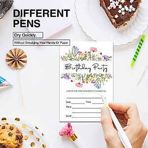 Wildflower Birthday Party Invitations with Envelopes Set of 20 Spring Summer Wildflower Birthday Party Invites Fill in Blank