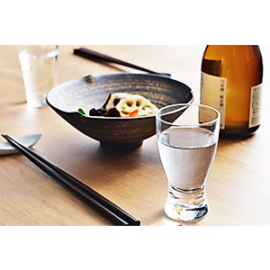東洋佐々木ガラス Toyo Sasaki Glass 07603 Japanese Sake Glass, 2.4 fl oz (70 ml), Cup, Made in Japan, Dishwasher Safe, Pack of 6