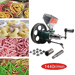 Puffed Food Extruder Rice Corn Puffing Extrusion Machine Multi Function Puff Snack Machine for Making Cornflakes, Hollow Sticks Made of Corn and Rice for Street Stall