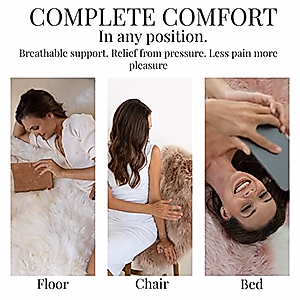 Outlavish Sheepskin Rug Genuine Fur, Luxury New Zealand Pelts, Naturally Silky Soft Lambskin, Thick & Fluffy, Long Runner for Bedroom & Living Area (2' x 6' Pearl White)