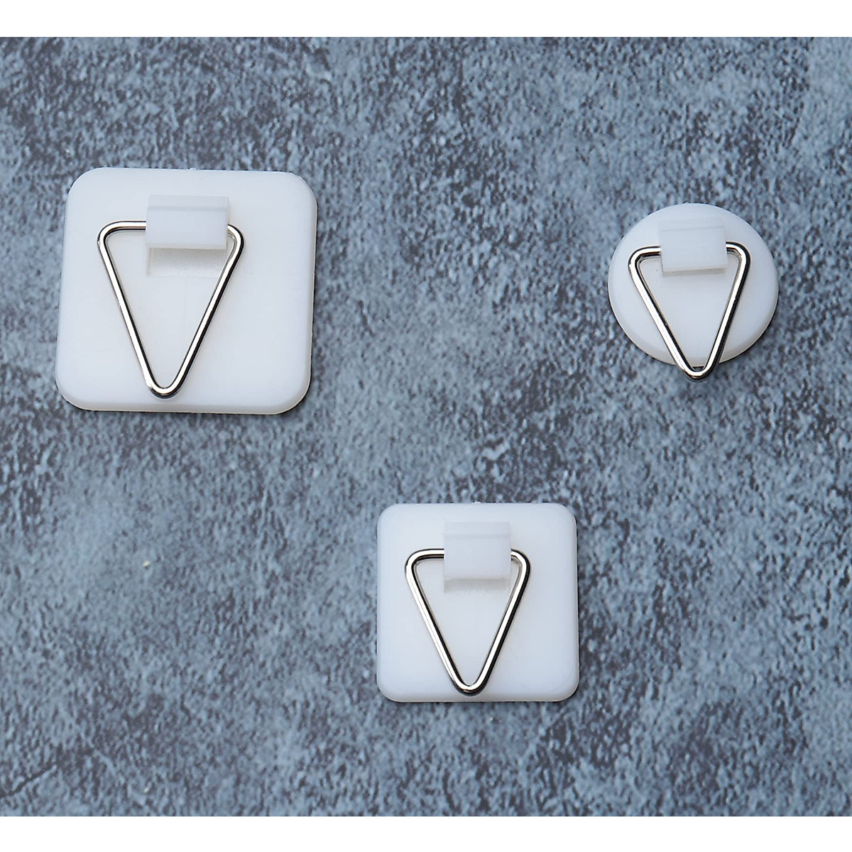 Ruwado 30 Pcs Plate Hanger Invisible Self Adhesive Square Round Wall Dishes Hook Holders for Bathroom Kitchen Office Pictures Photo Frame Wall Art Décor Supplies (30 Pcs)