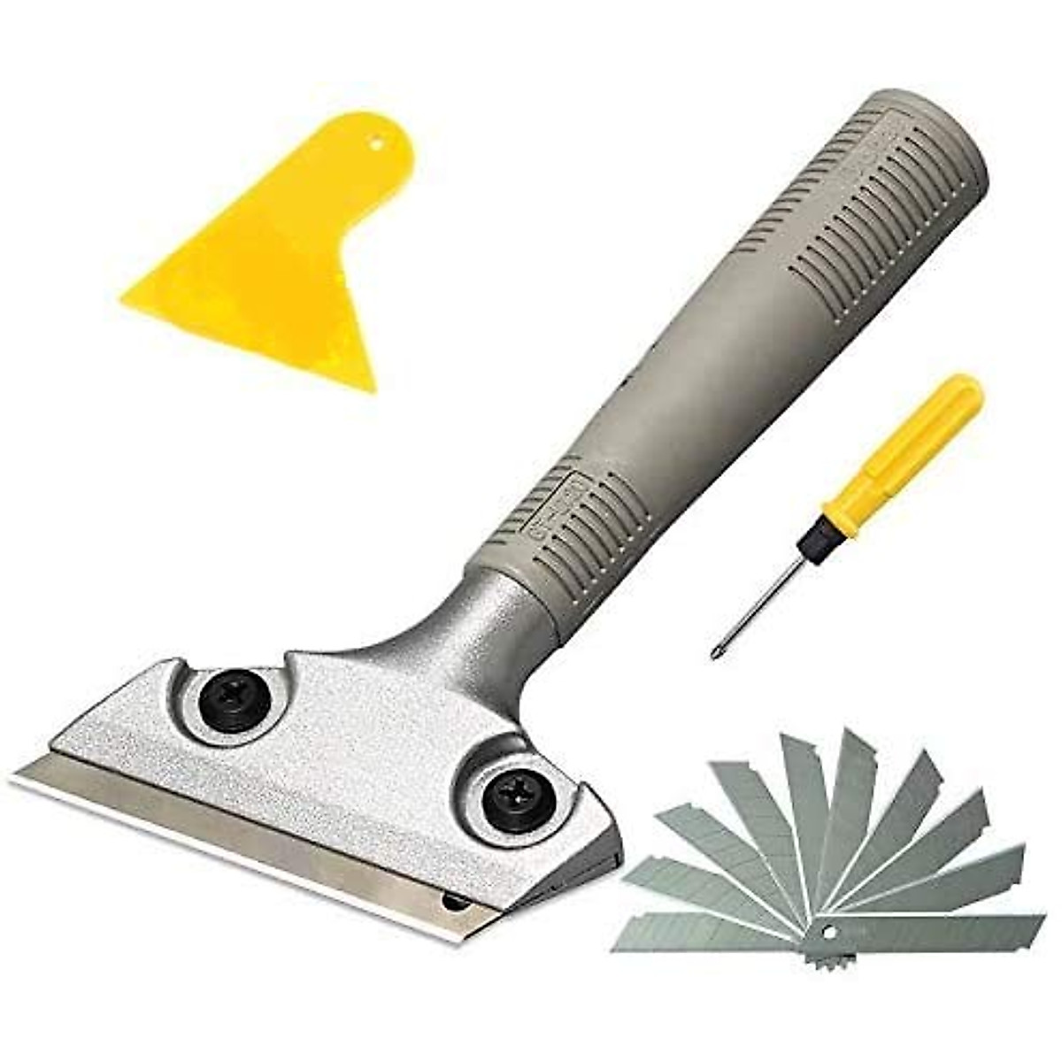 LDS Industry Glass Scraper, Stove Cleaner, Extendable Razor Blade Sticker/paint Scraper Remover for Window Tile Glass Windshield Tile Granite Wall Cleaning Hand Tool, Gum Cleaning, SCRP-U