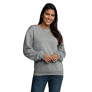 Fruit of the Loom Men's Moisture Wicking Eversoft Fleece Sweatshirt, Grey Heather, X-Large