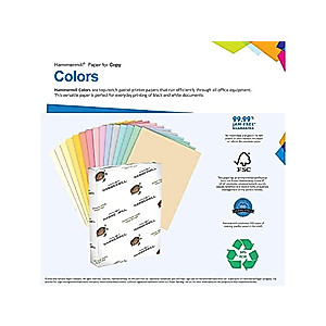 Hammermill Colored Paper, 20 lb Canary Printer Paper, 8.5 x 11-1 Ream (500 Sheets) - Made in the USA, Pastel Paper, 103341R, 1 Ream | 500 Sheets, Letter (8.5x11)