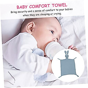 Plushes Pure Cotton Soothing Towel Baby Newborn Security Blankets for Cotton Baby Blankets Kids Blanket Cotton Blanket Muslin Animal Blanket Blue Baby Cotton Blanket Rabbit
