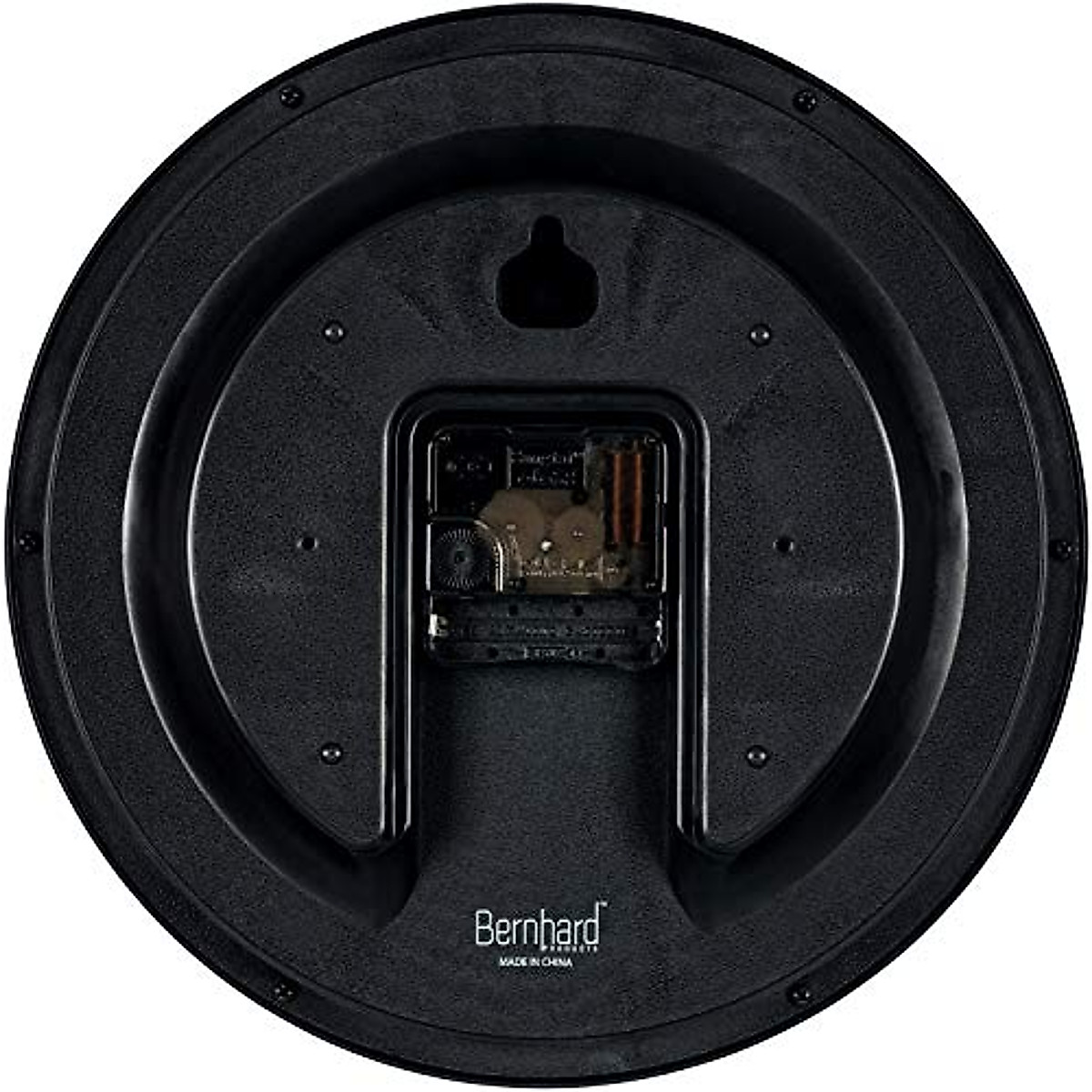 Bernhard Products Black Wall Clock 2 Pack Silent Non Ticking 10 Inch Bold Quality Quartz Battery Operated Round Easy to Read Home/Office/Classroom/School Clocks, Sweep Movement