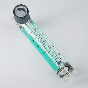 Sorekarain 1-10L/min LZM-6T Gas Air Oxygen Flowmeter Rotameter with Valve 8mm Hose Barb