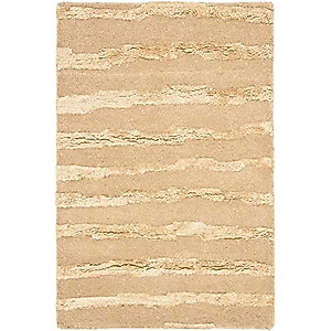 SAFAVIEH Soho Collection 2' x 3' Beige / Gold SOH519B Handmade Premium Wool Accent Rug