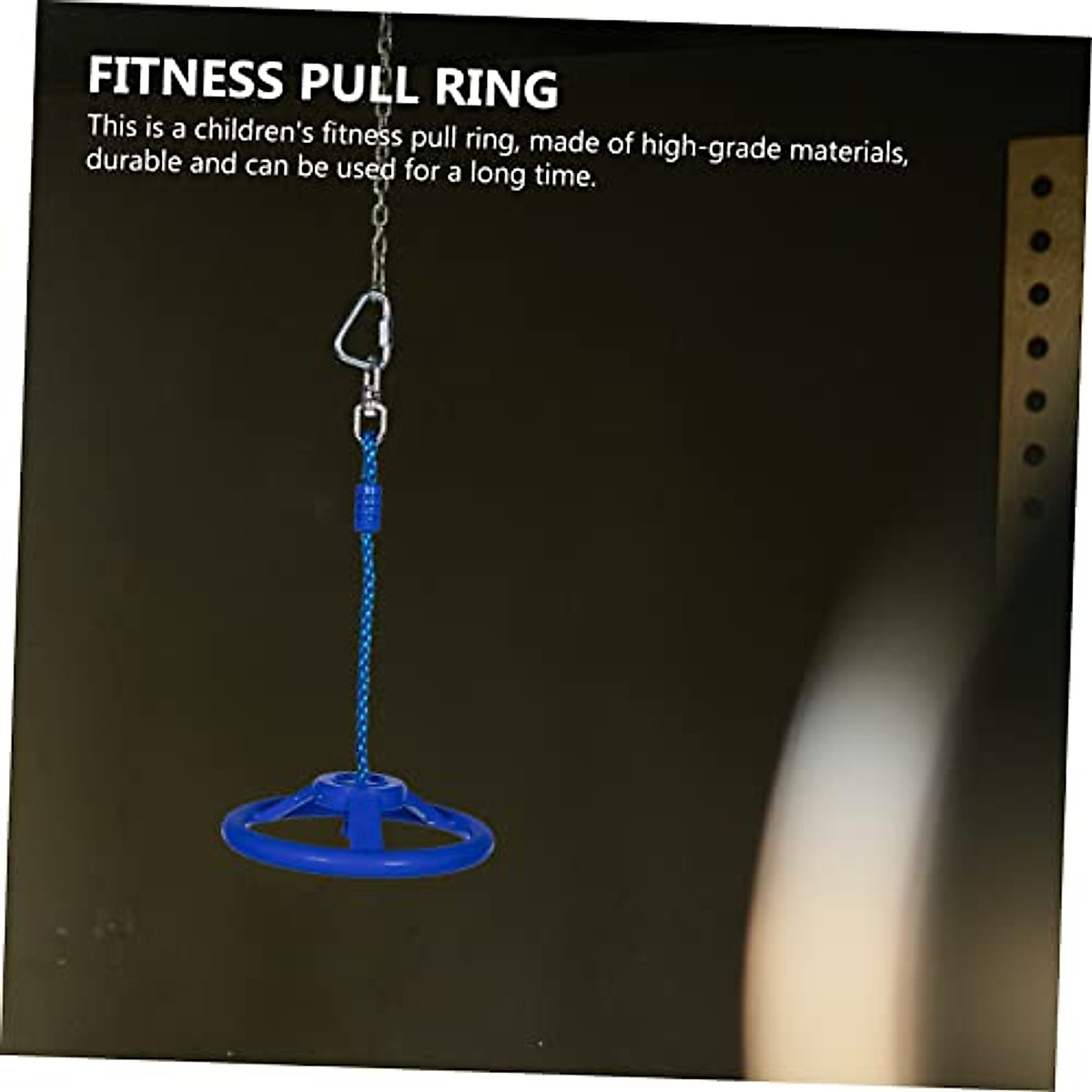 Gogogmee Ninja Wheel Kids Gym Equipment Round Swings for Kids Outdoor Outdoorswing Indoor Gym Ring Steering Wheel Swing Outdoor Gym Exercise Swing Ring Heavy Duty Kids Swing Gymnastic Rings