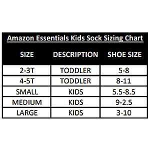 Amazon Essentials Boys' Cotton Crew Gym Socks, 10 Pairs, White Stripe, Medium