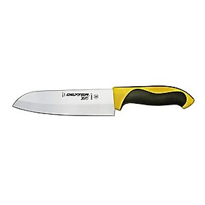 Dexter 7" Santoku Knife, Yellow Handle