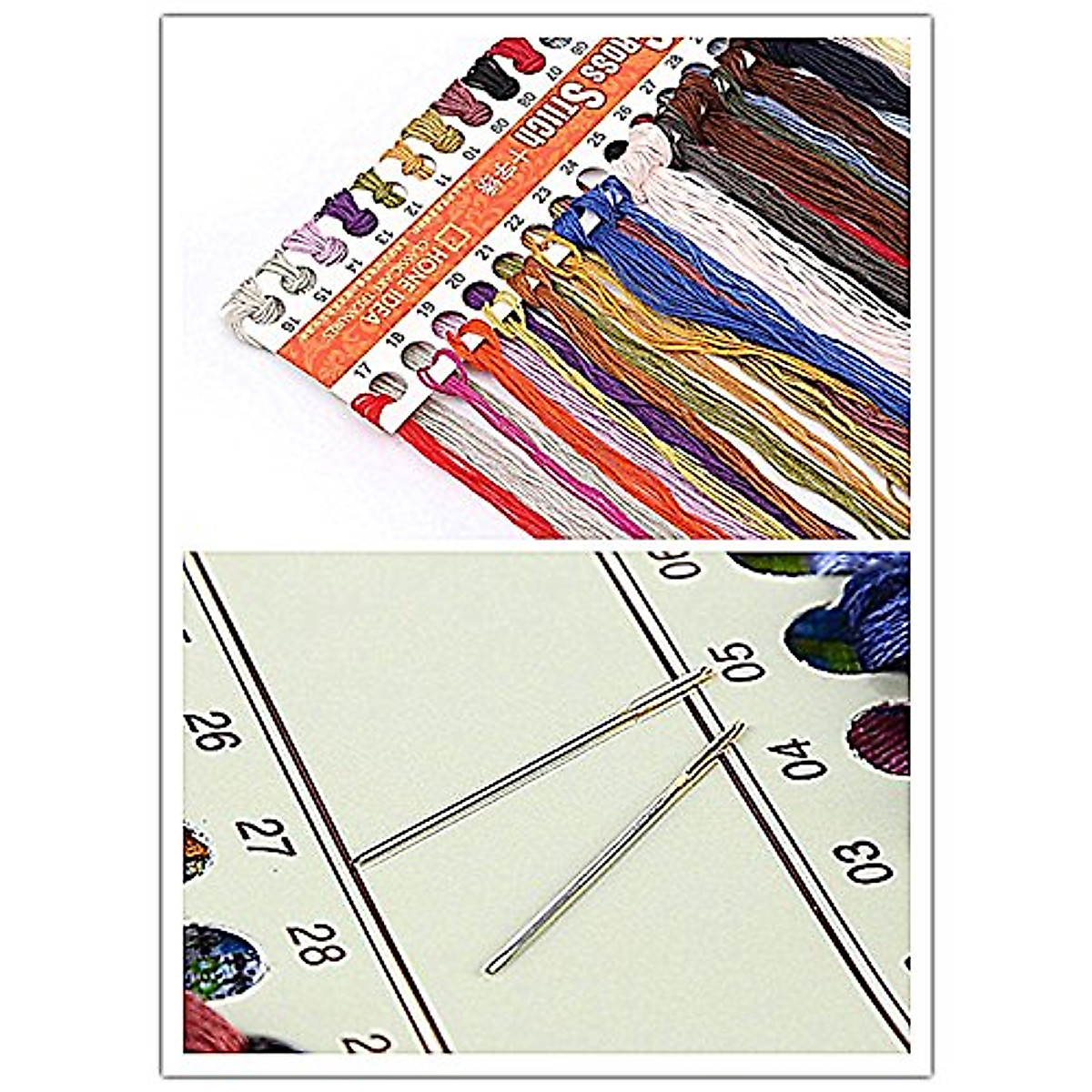 CaptainCrafts Cross Stitch Kits Full Range Stamped and Counted Fabric DIY Art Needlecrafts Embroidery Kit for Adults Beginner (Stamped 14CT, Tree House Autumn)