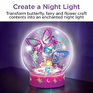 Creativity for Kids Butterfly Fairy Lights Craft Kit - Makes 1 Butterfly Night Light for Kids