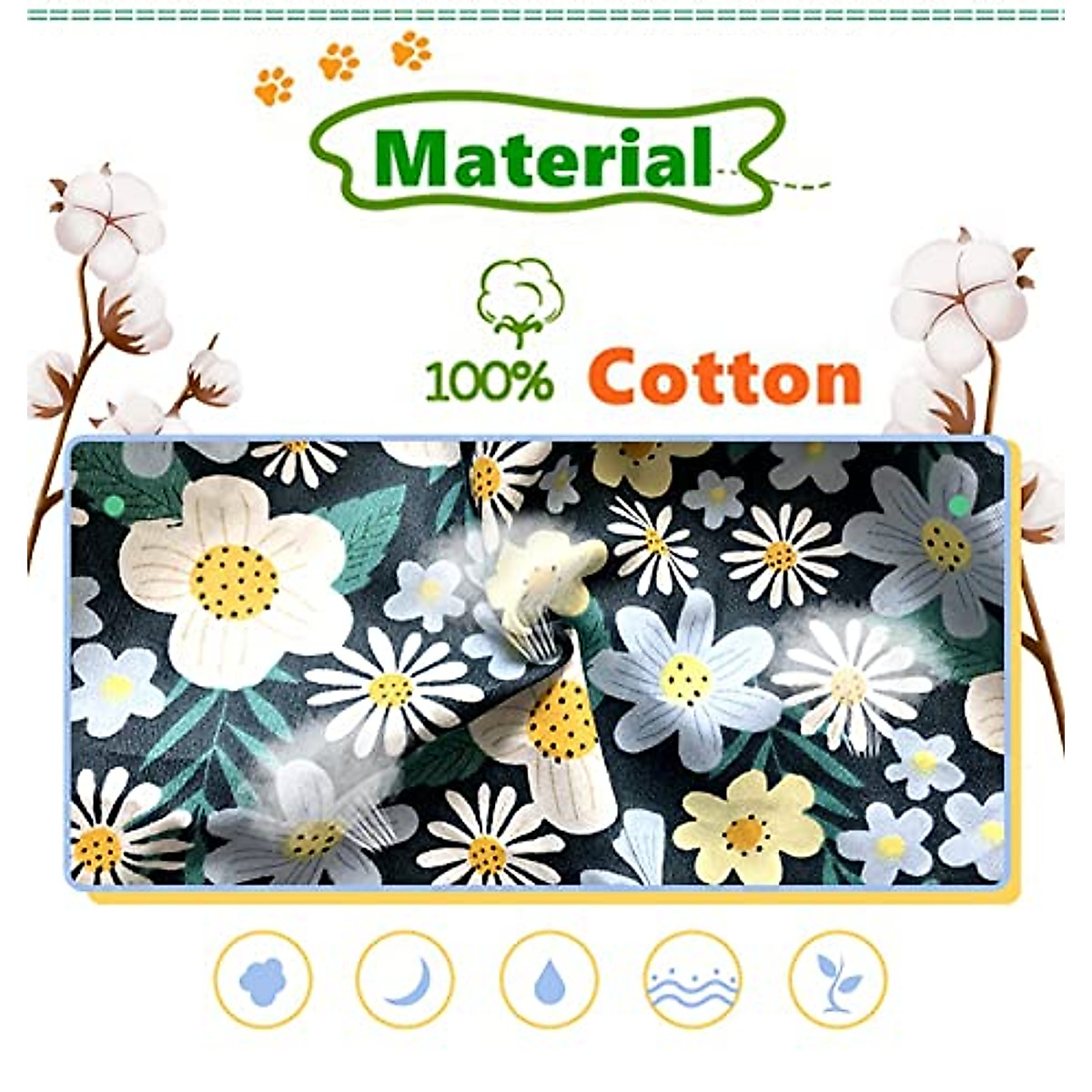 Hairless Cat Clothes - Breathable Summer Cotton Sundress with Sunflower Print Suspender Skirt Elegant Romantic Girly Vest Soft Princess Dress for Sphynx, Cornish Rex, Devon Rex, Peterbald (XS)