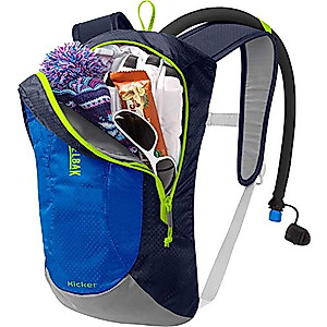 CamelBak Kicker Ski Hydration Pack, Prince Blue/Lime Green, 1.5 L/50 oz