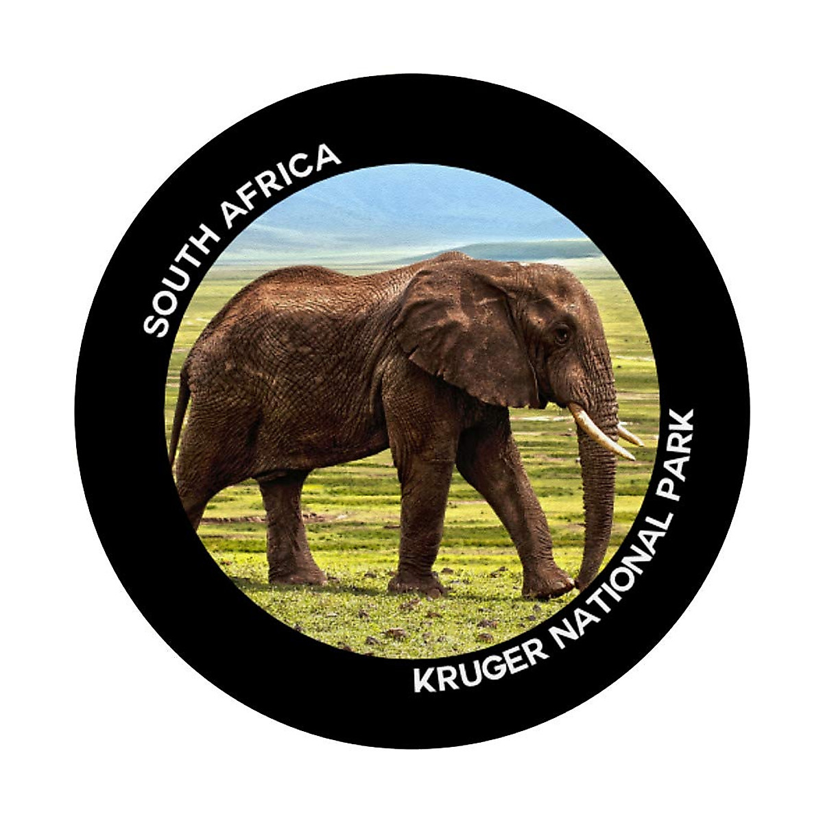South Africa Kruger Park Elephant Souvenir Gift PopSockets Grip and Stand for Phones and Tablets