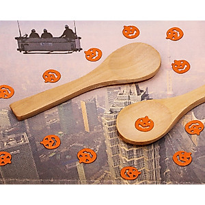 ONLYKXY 1000pcs Halloween Party Confetti Red copper Pumpkin Confetti for Halloween Party Table Confetti and DIY(Pumpkins，Red copper)