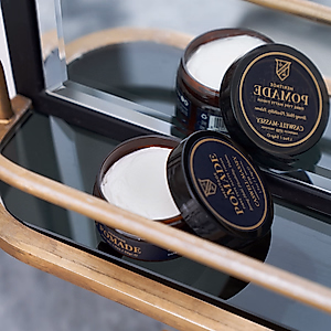 Caswell-Massey Heritage Fiber-Style Hair Pomade, Matte Finish Hair Styling for All Hair Types, Strong Hold with Flexibility & Provides Volume for Men, Light Cedar Scent & Low-Shine, 1.9 Oz