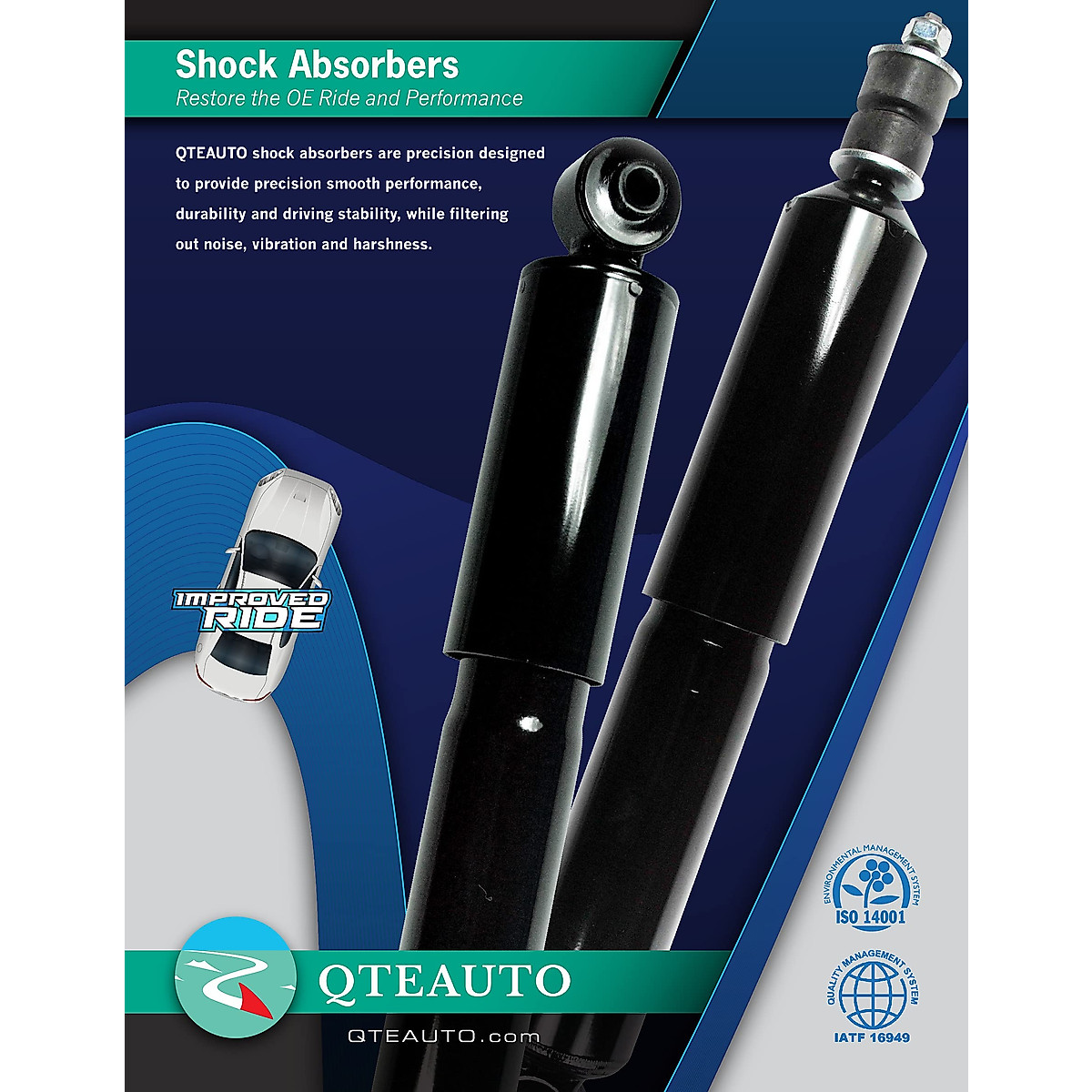 PM Auto Front - Rear Set of 4 Quick Complete Strut - Shock For 2007-2012 GMC Acadia