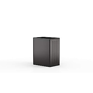 Suncast Commercial 9 Cubic Ft. Heavy-Duty Resin Cabinet with 2 Shelves, Dark Grey