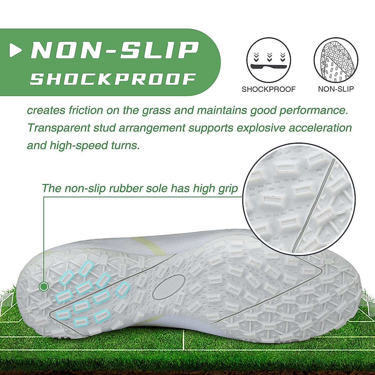 Soccer Cleats Mens Indoor Soccer Shoes Football Cleats Women para Hombre Tacos de Futbol TF