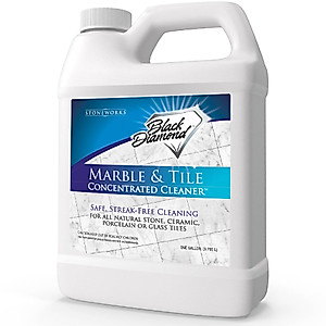 Black Diamond Stoneworks MARBLE & TILE FLOOR CLEANER. Great for Ceramic, Porcelain, Granite, Natural Stone, Vinyl and Brick. No-rinse Concentrate.(1-Gallon)