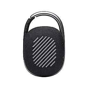 JBL Clip 4: Portable Speaker with Bluetooth, Built-in Battery, Waterproof and Dustproof Feature - Black (JBLCLIP4BLKAM) (Renewed)…