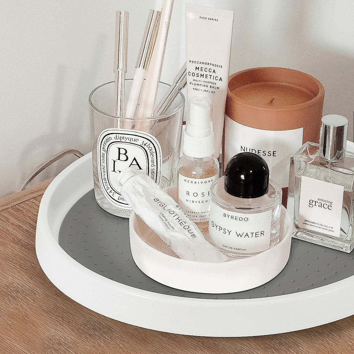 Suner 3 Pack Pantry Cabinet Lazy Susans Turntable, 12” Non-Slip Kitchen Storage Spice Rack Spinning Organizer, 360 Degree Rotating for Cabinet, Kitchen, Countertop, Spices, Condiments