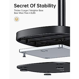 LISEN Office Supplies Decor Cell Phone Stand Universal Home Office Desk, Reduce Neck Pain Height Angle Adjustable Cell Phone Stand, Taller, and More Photogenic iPhone Stand When Phone & Tablets Video