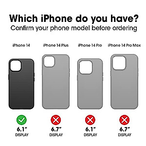 OtterBox iPhone 14 & iPhone 13 Prefix Series Case - STARDUST (Clear/Glitter), Ultra-thin, Pocket-friendly, Raised Edges Protect Camera & Screen, Wireless Charging Compatible