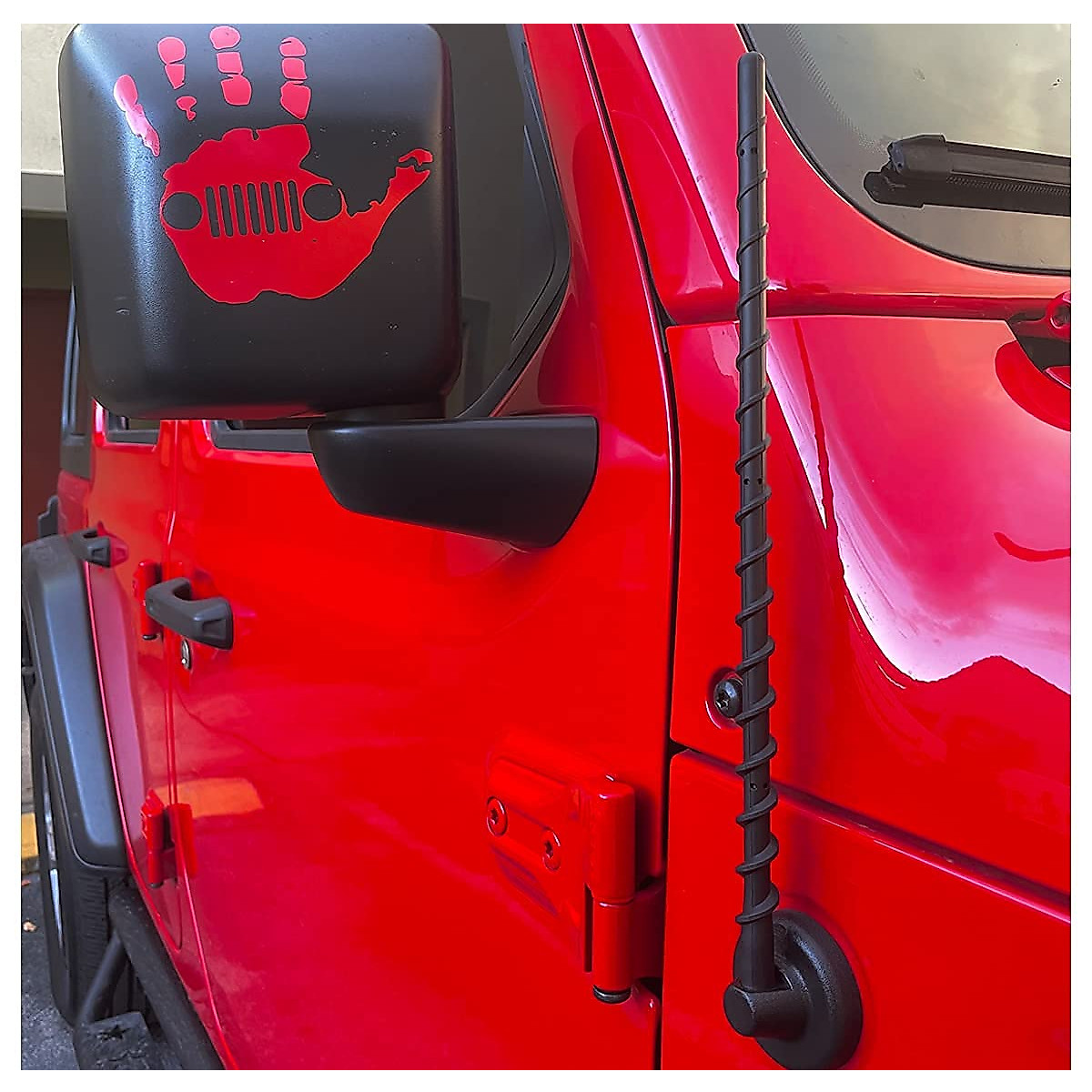 VOFONO 13 Inch Antenna for Jeep Wrangler Gladiator 2007-2024, Short Antenna Upgrade for Jeep JL JK Radio Antenna Rubicon Sahara Unlimited Sport Willys 4xe Mojave High Altitude Jeep Accessories